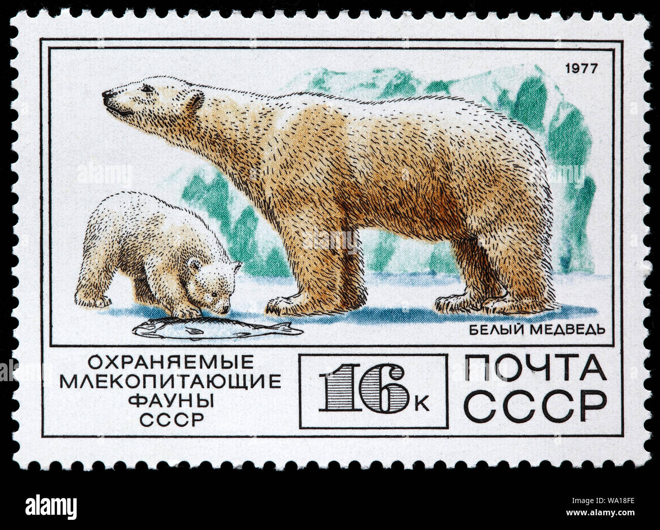 Russia Bear Stamp High Resolution Stock Photography and Images - Alamy