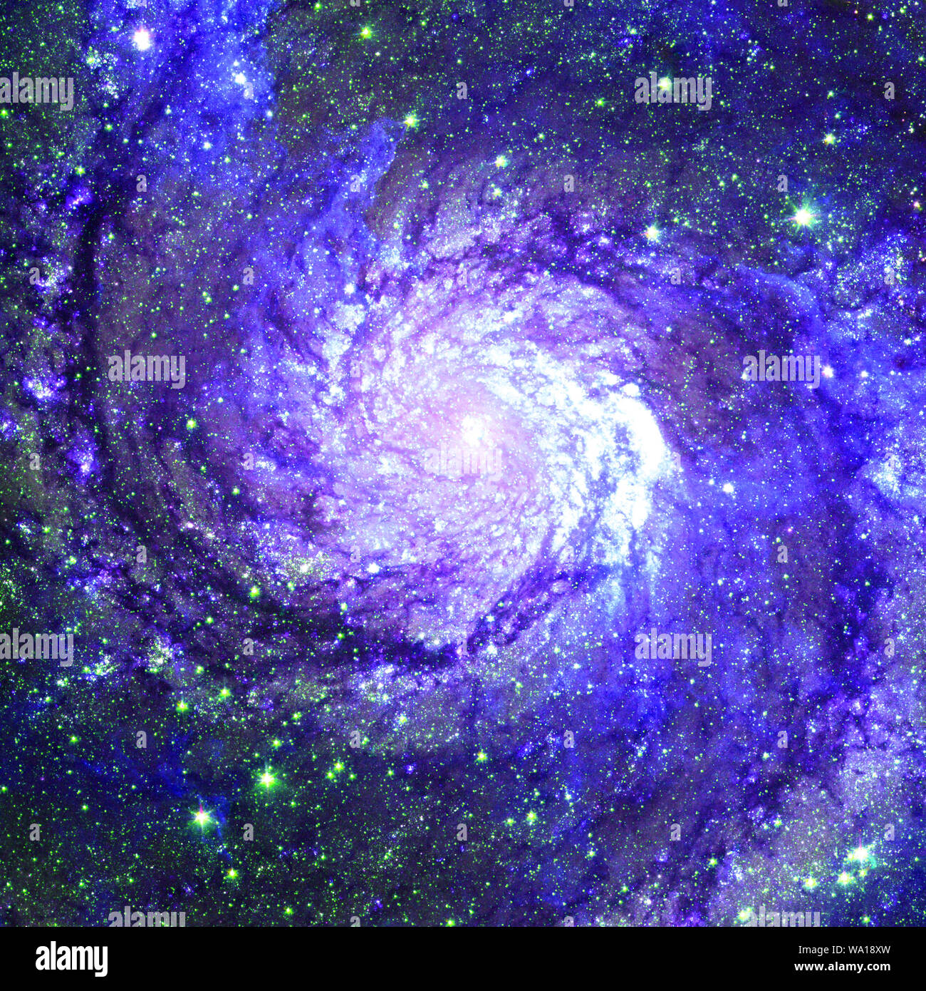 Nebula, starfield, cluster of stars in outer space. Beauty of endless ...