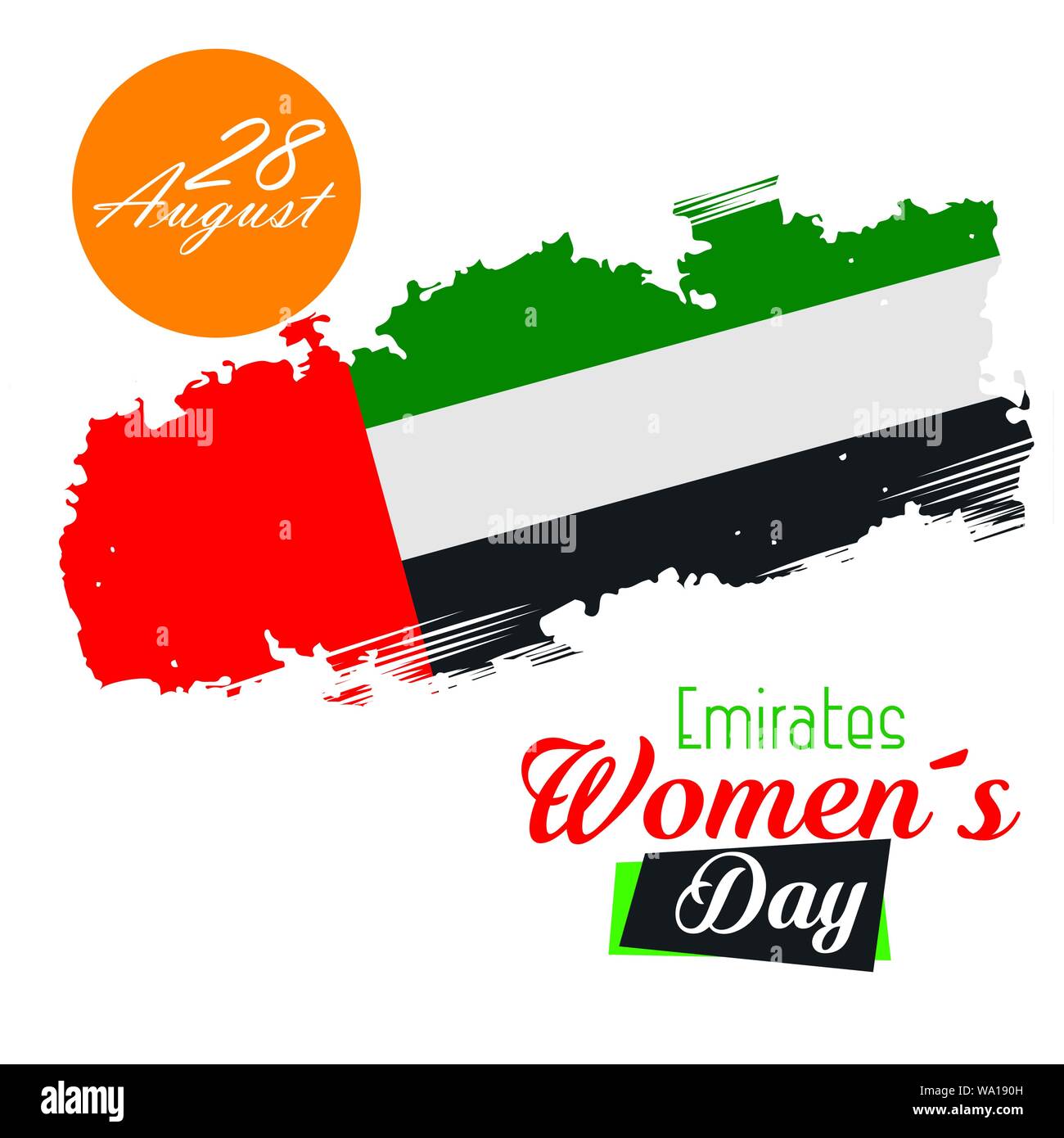 national traditional emirates flag patriotic Stock Vector Image & Art ...