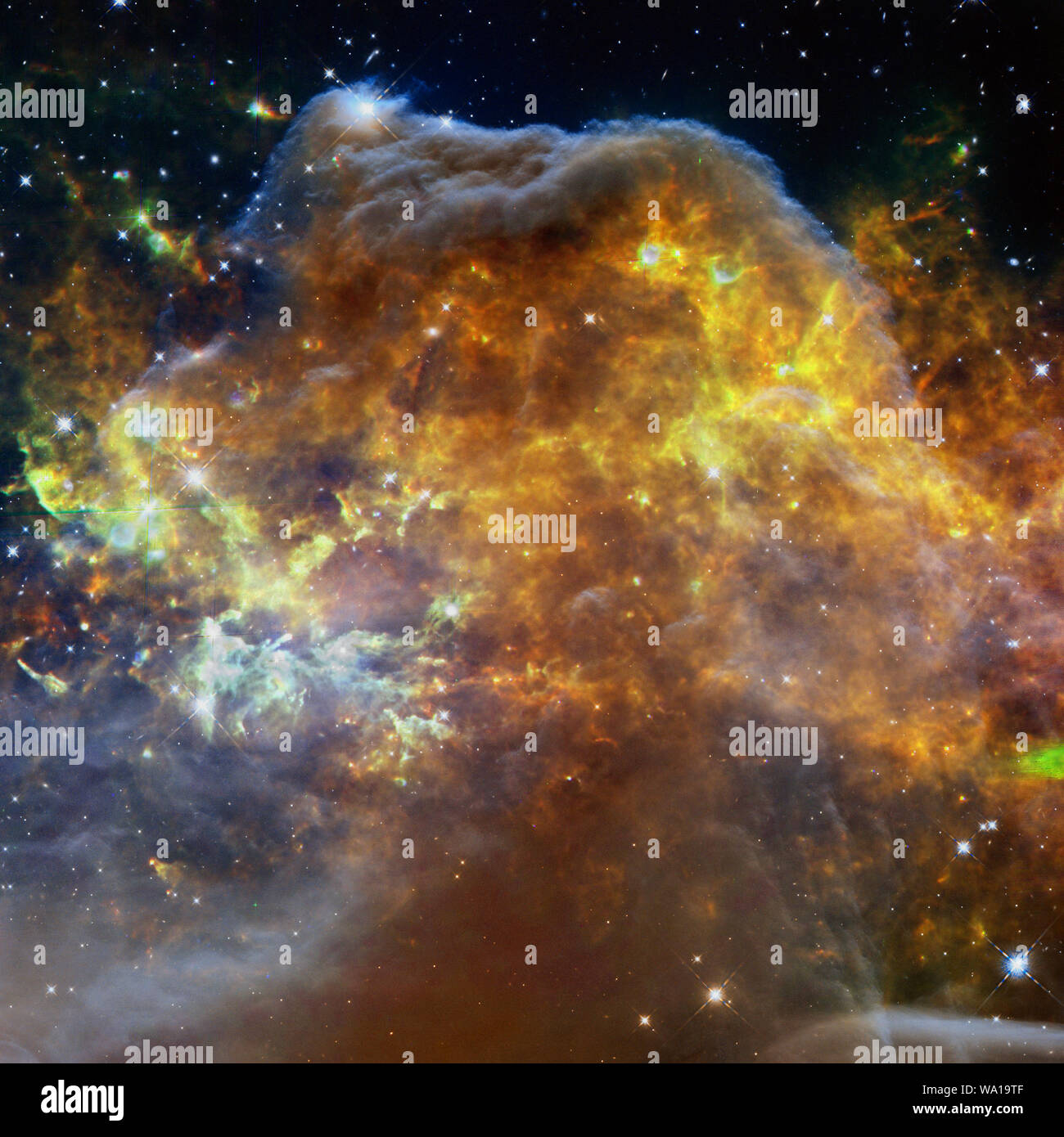 Nebula in outer space. Gas and dust clouds. Elements of this image ...