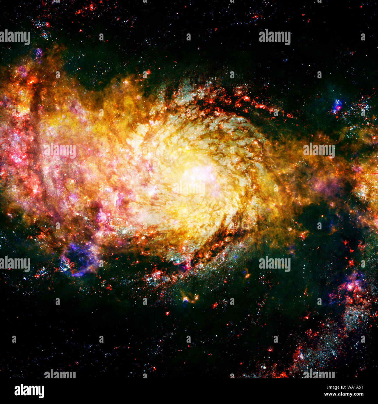 Nebula, starfield, cluster of stars in outer space. Beauty of endless ...