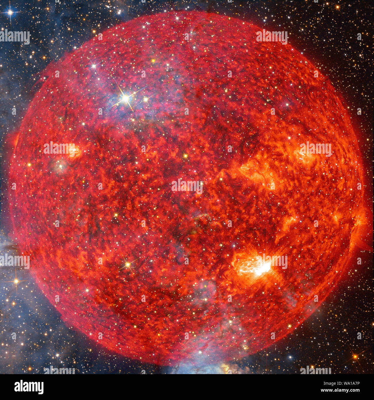 Extremely hot star. Liquid plasma. Cosmic art. Elements of this image ...