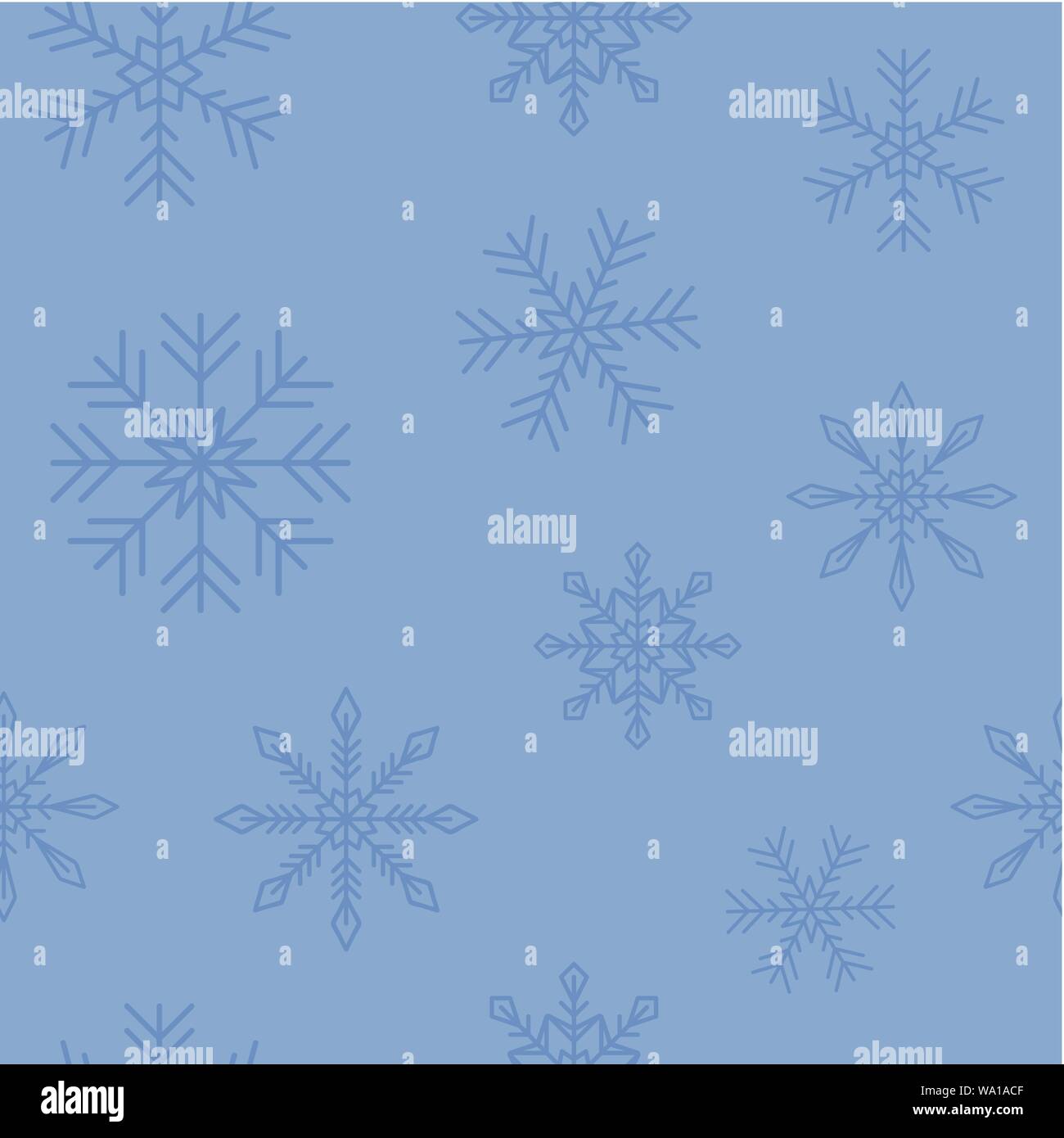 seamless pattern blue snowflake background vector illustration EPS10 ...
