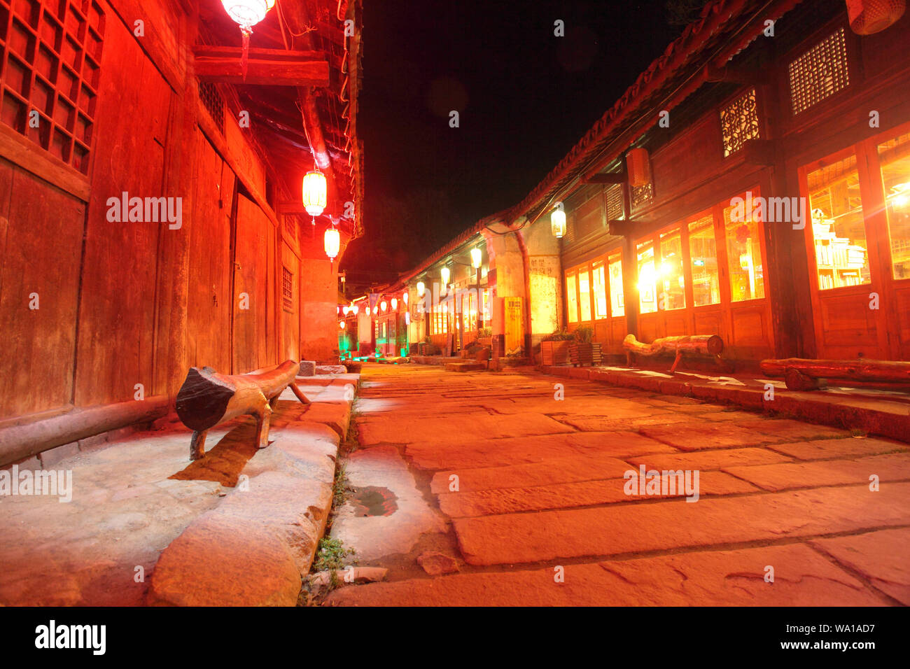Chinese style classical night scenery hi-res stock photography and ...