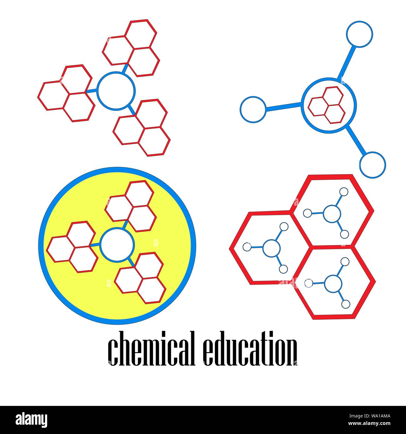 vector laboratory, chemical, medical test logo, icon. Colorful modern ...