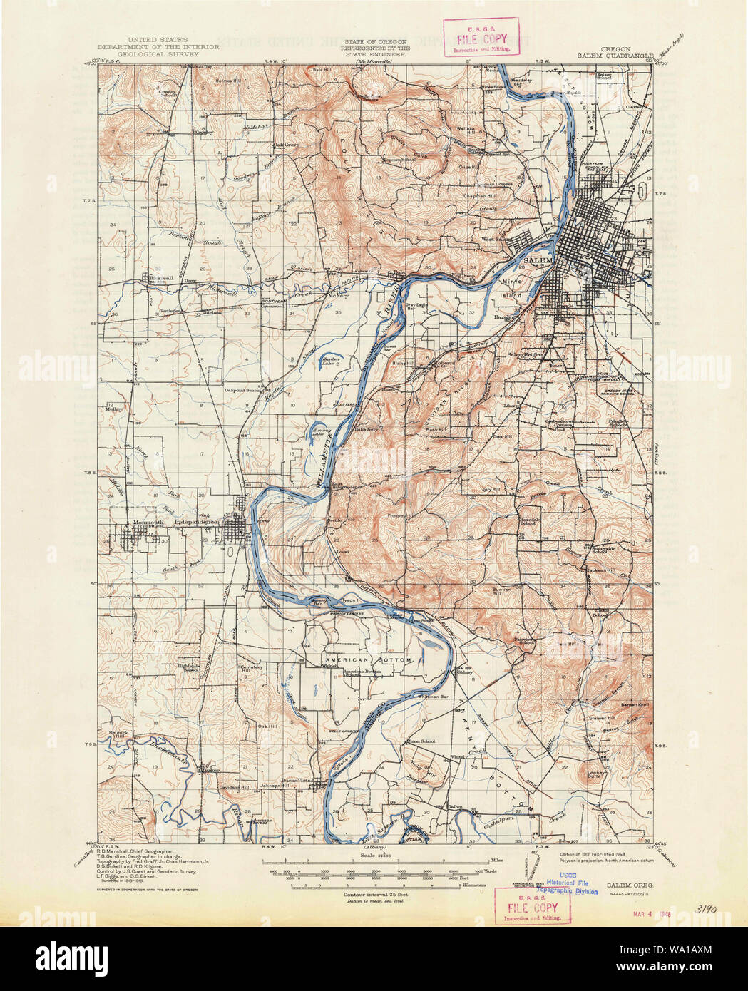 Historical map of salem hi-res stock photography and images - Alamy