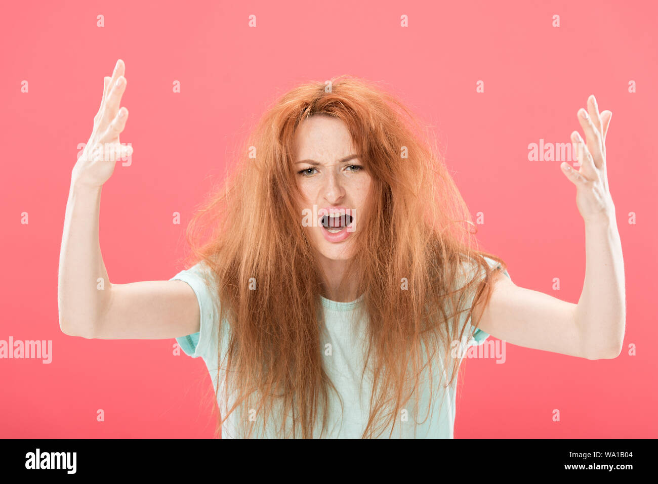 Waving aggressive hi-res stock photography and images - Alamy