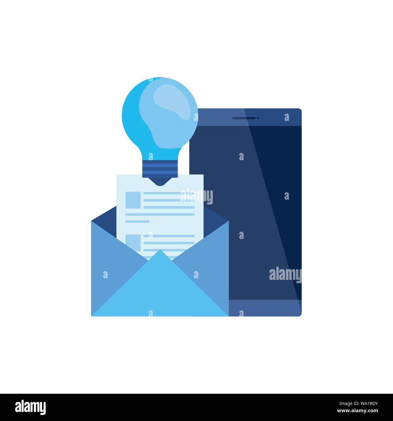 Email screen mockup computer Cut Out Stock Images & Pictures - Alamy