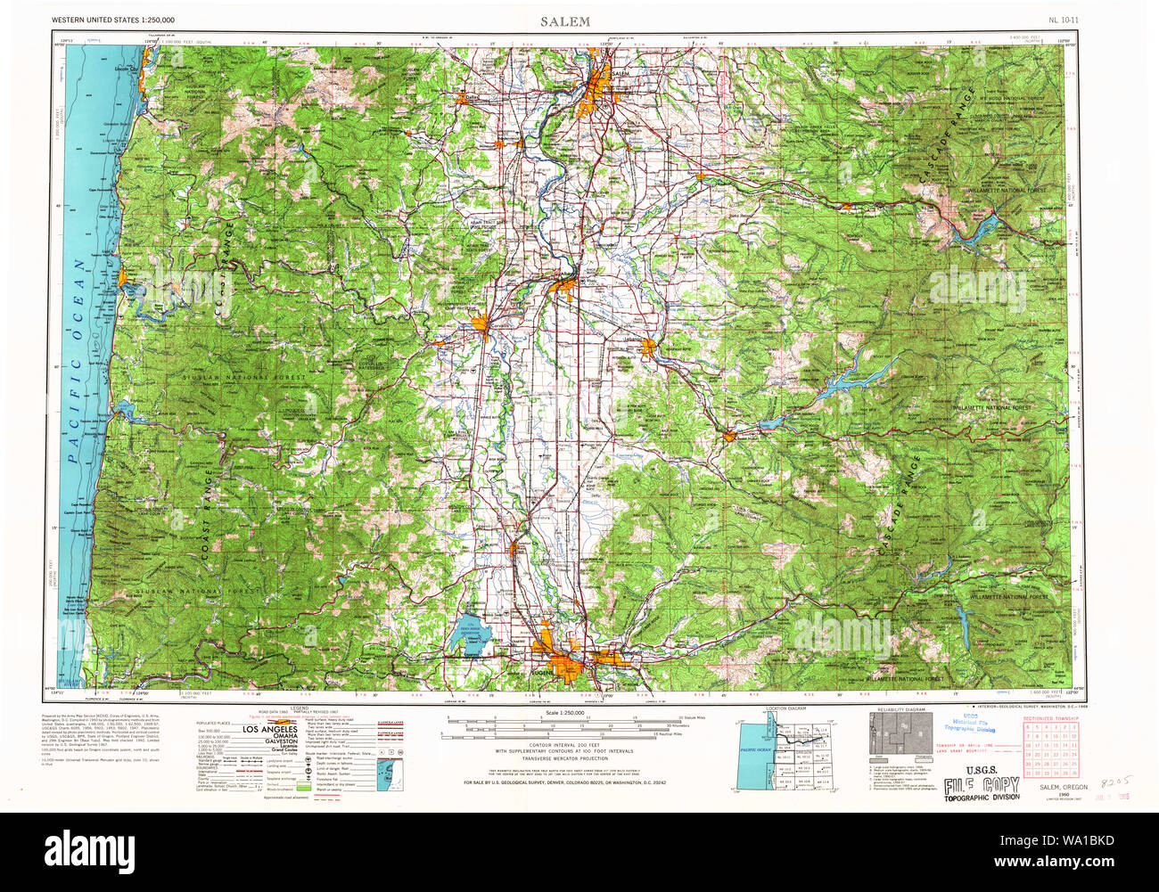 1960 map Cut Out Stock Images & Pictures - Alamy