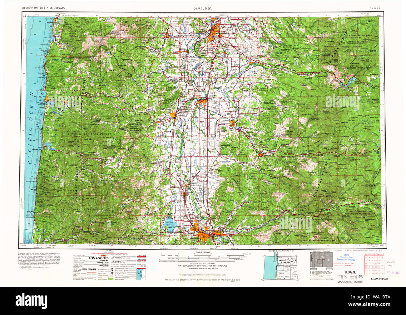 Historical map of salem hi-res stock photography and images - Alamy