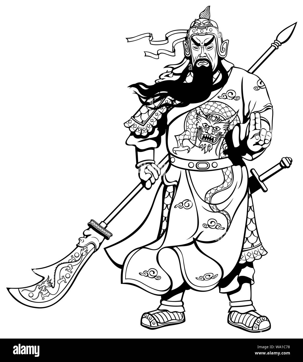 Ancient chinese warrior hero hi-res stock photography and images - Alamy