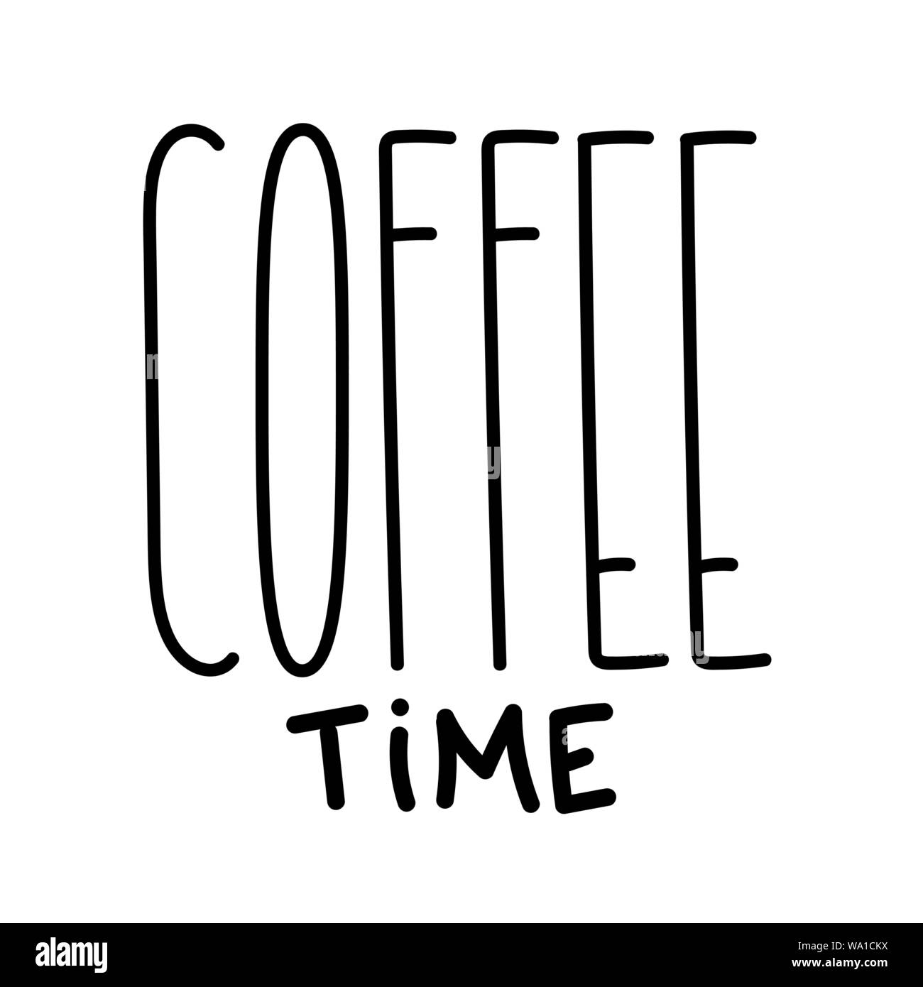 Coffee typography sign. Coffee text for decoration, shop, cup, machine ...
