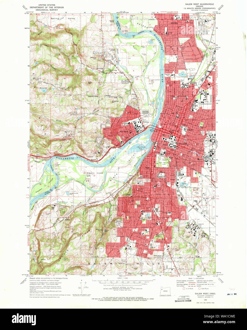 Map of west salem hi-res stock photography and images - Alamy