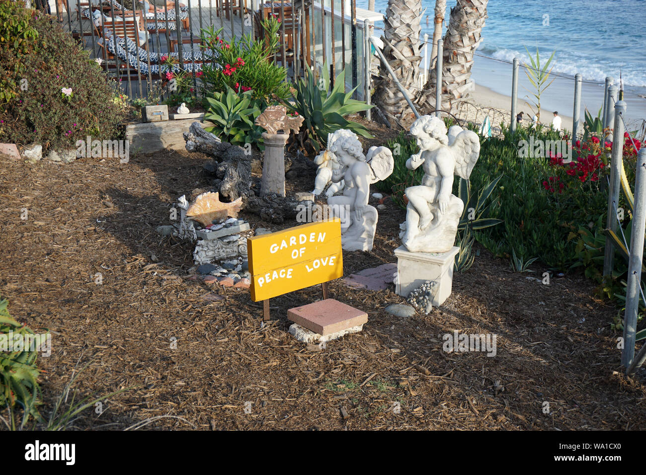 Angel Garden near the Pacific Ocean Stock Photo - Alamy