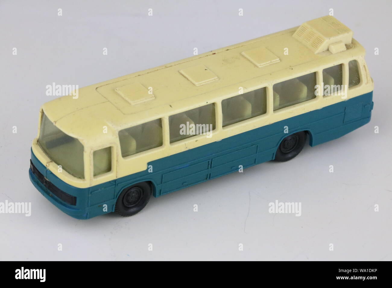 Vintage Toy Bus, made by Joy-Toy Stock Photo - Alamy