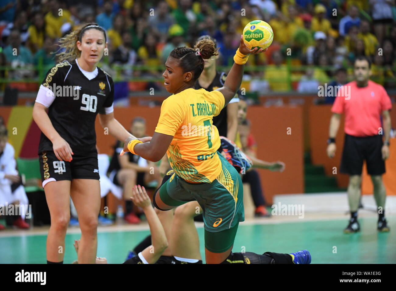 Rio de Janeiro- Brazil August 08, 2016 Handball during the 2016 Olympic ...