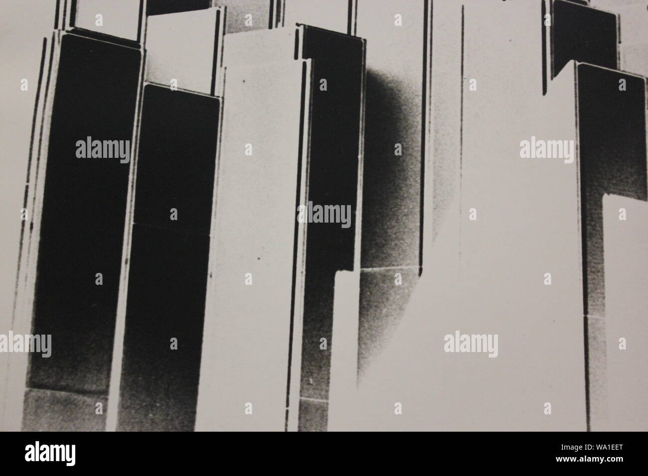 Fine black and white art photography from the 1970s of a modern ...