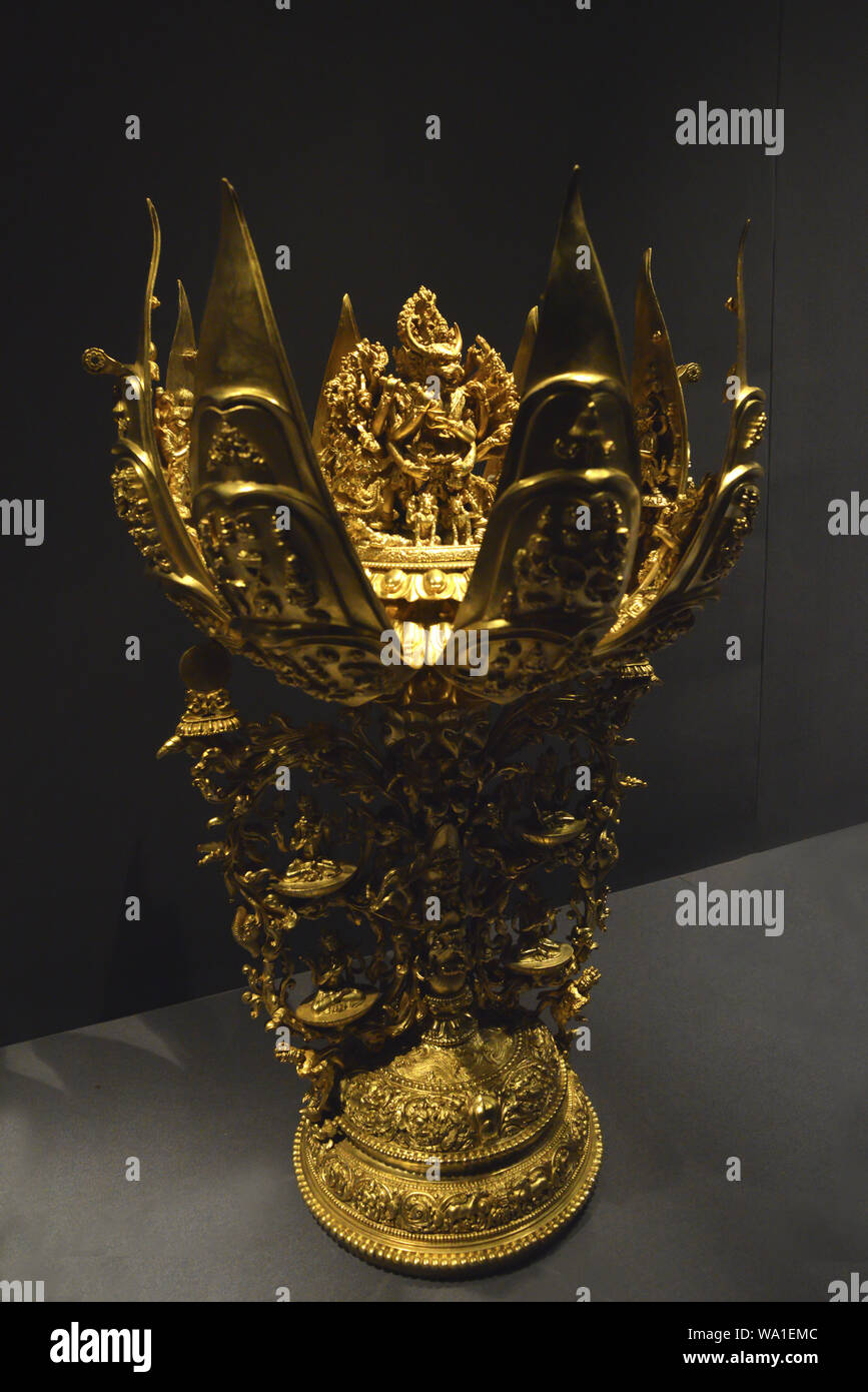 Copper road king eight petal lotus wade transformers (Ming yongle Stock ...