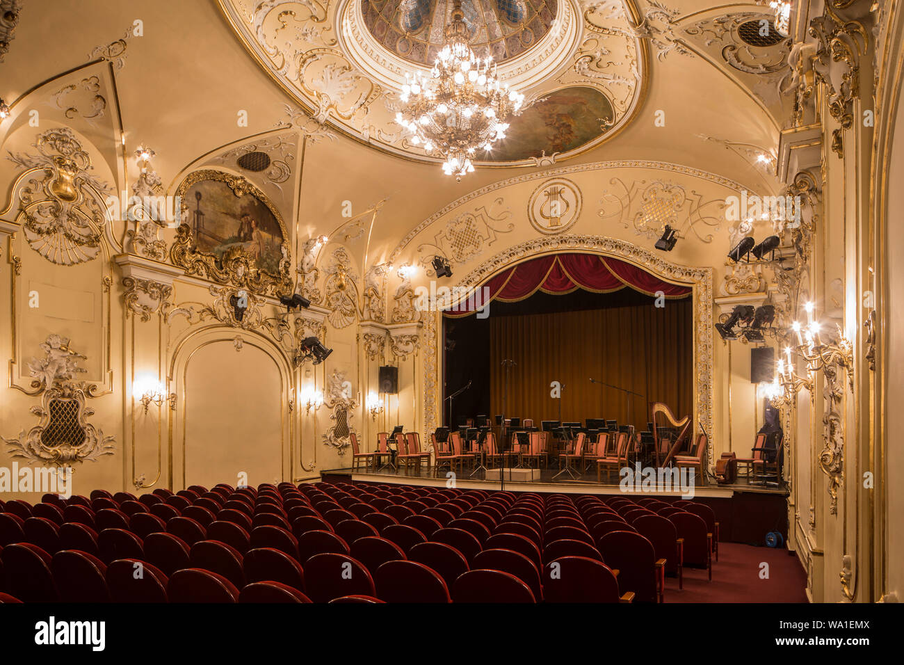 The interior of the Duma theatre in Budapest, Hungary Stock Photo - Alamy