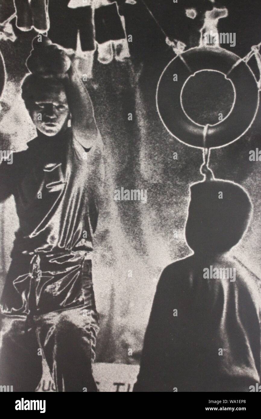 Fine black and white art photography from the 1970s of a carnival ...