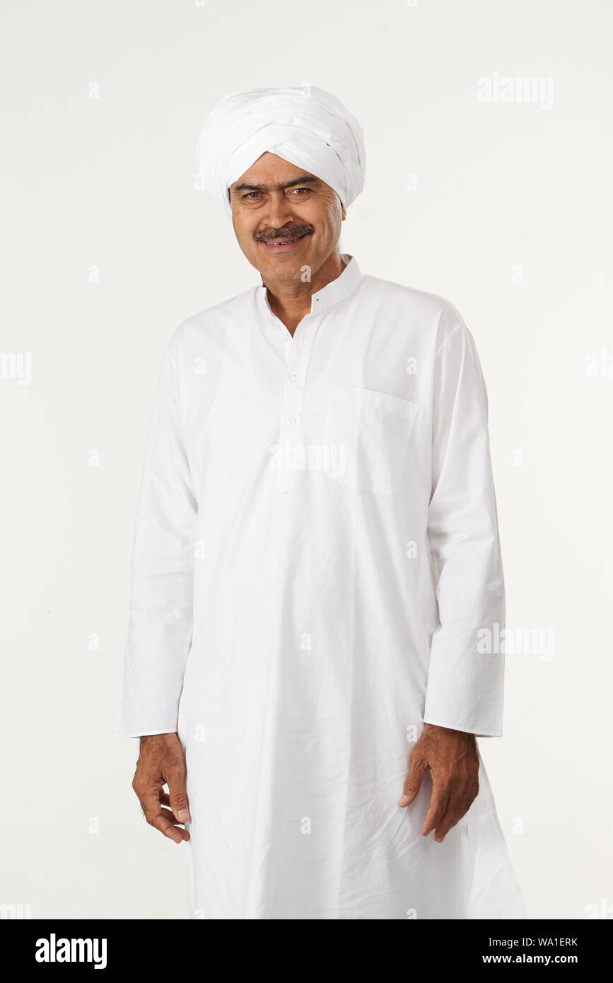 Indian rural farmer man sarpanch hi-res stock photography and images ...