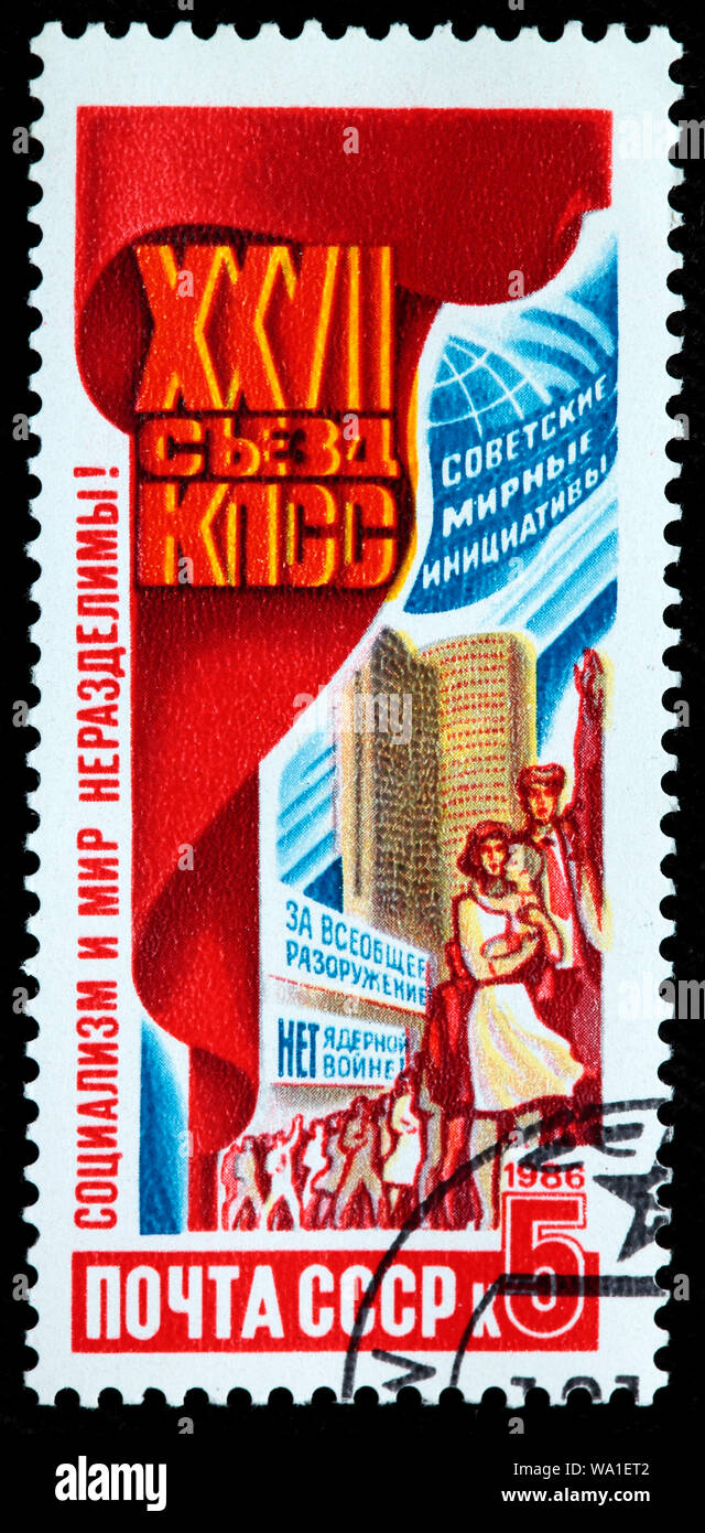 Peace demonstration, Resolutions of 27th Communist Party Congress ...