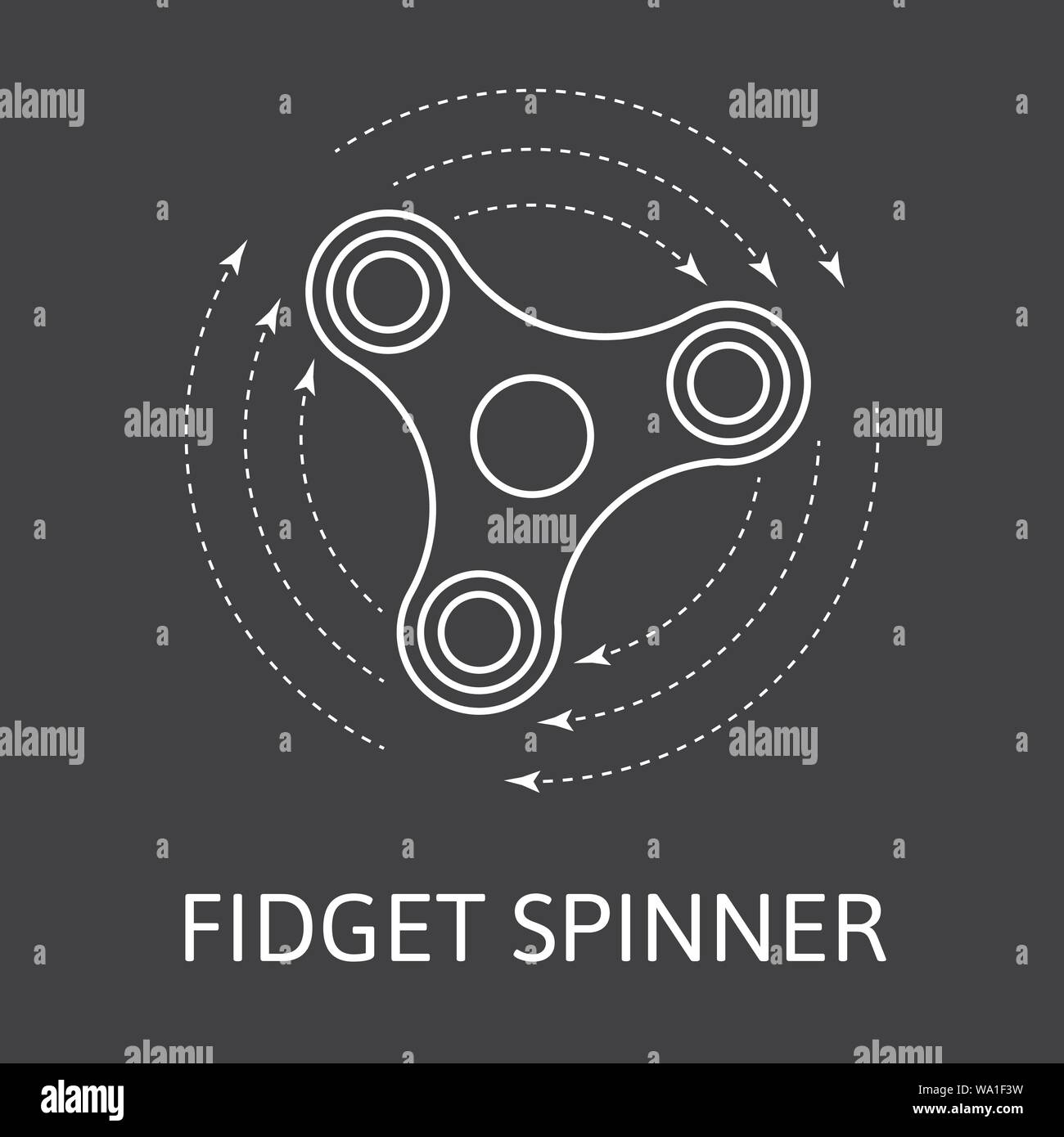 Fidget hand spinner Stock Vector Image & Art - Alamy