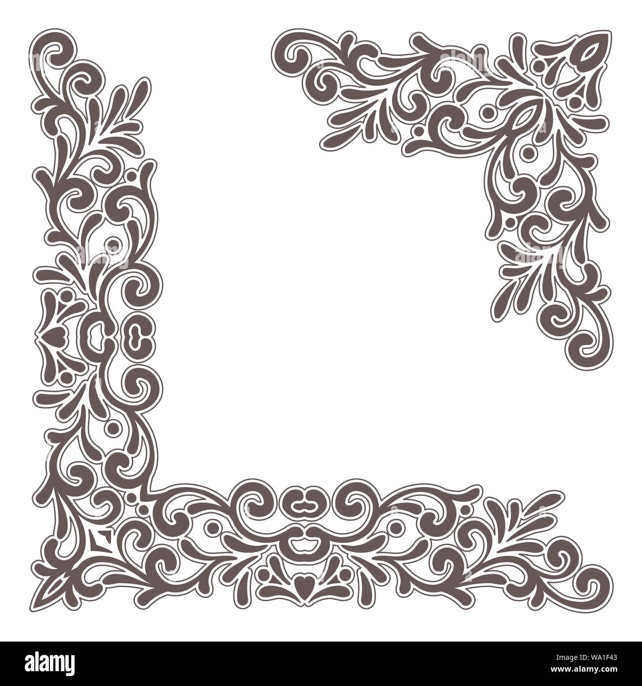 Elegant vintage vector corners Stock Vector Image & Art - Alamy