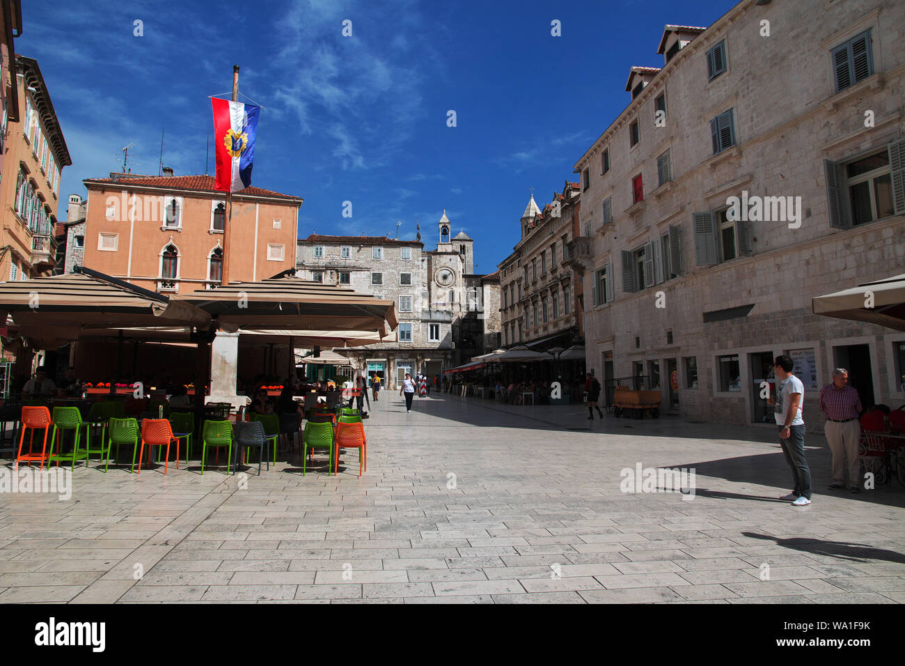 Split city on the Adriatic sea, Croatia Stock Photo - Alamy