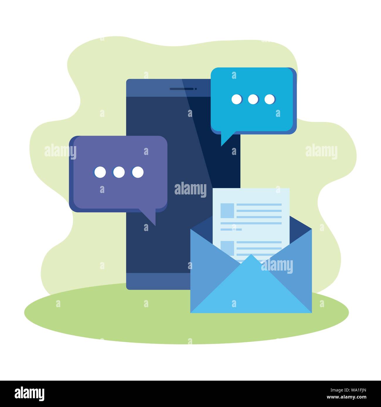 Email screen mockup computer Cut Out Stock Images & Pictures - Alamy