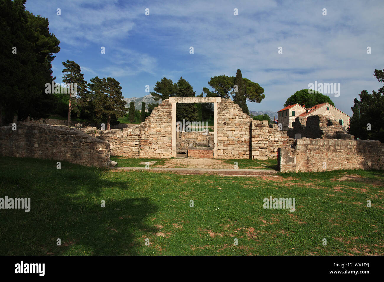 Ancient Roman ruins in Croatia, Balkan Stock Photo - Alamy