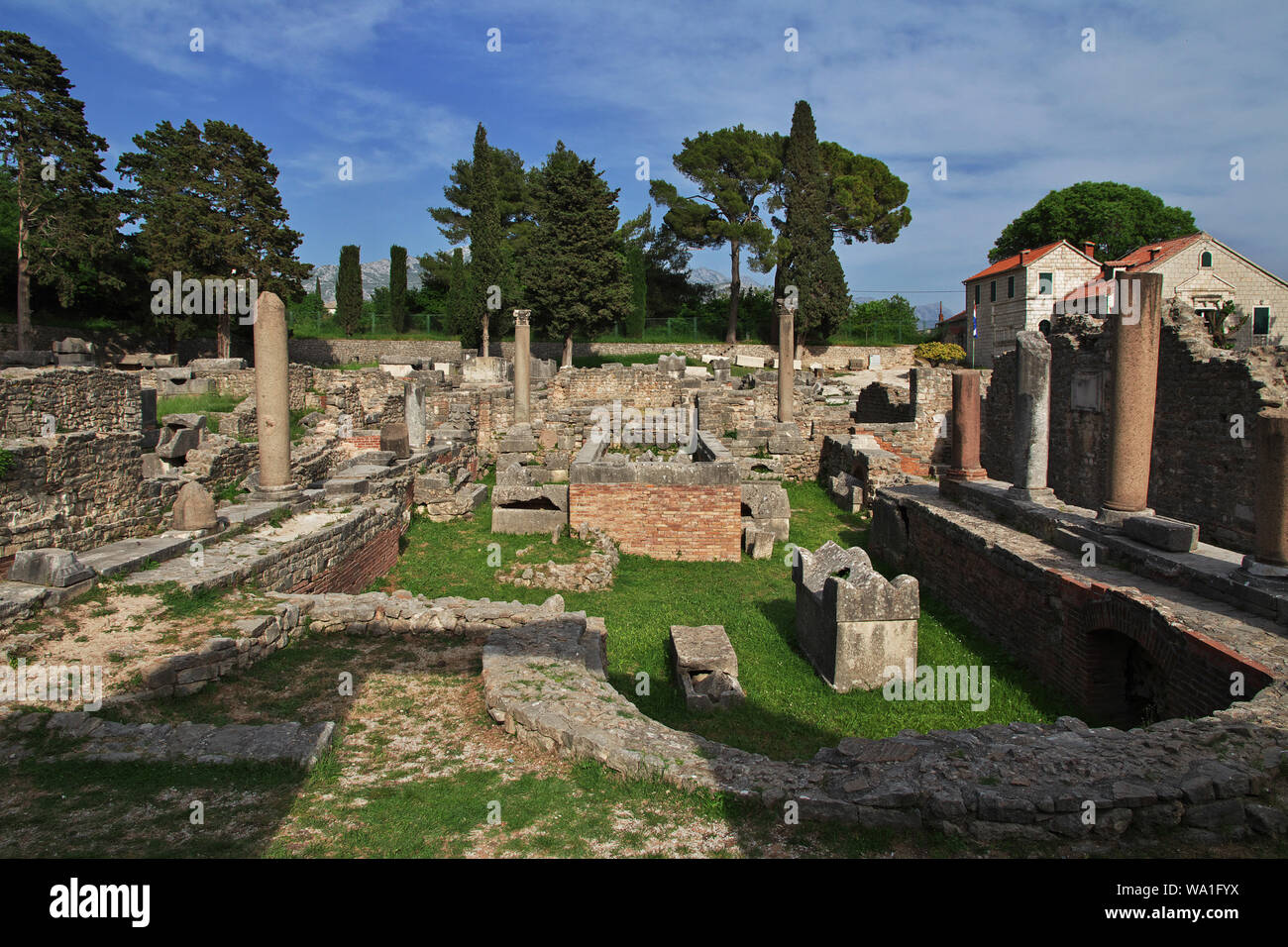 Ancient Roman ruins in Croatia, Balkan Stock Photo - Alamy