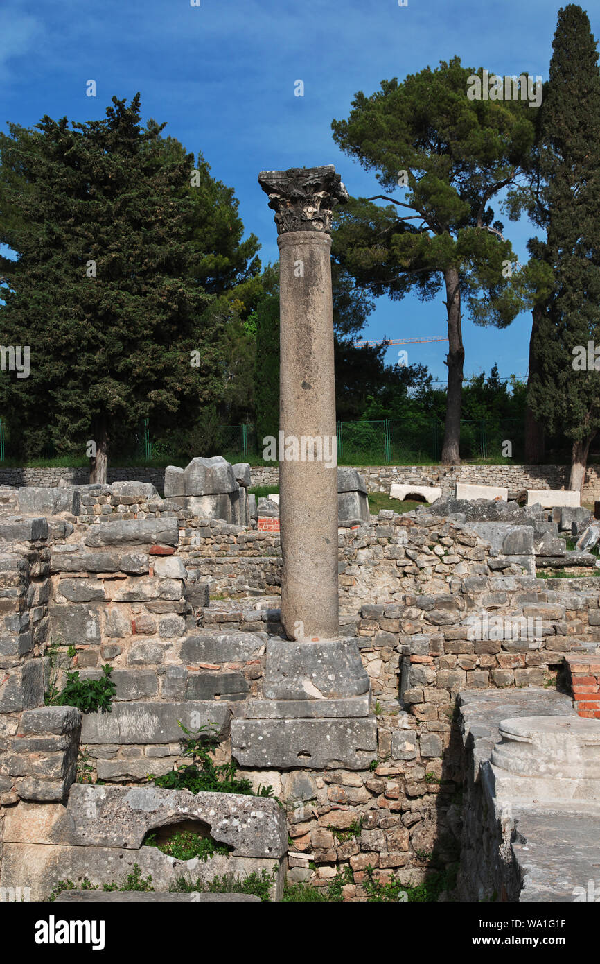 Ancient Roman ruins in Croatia, Balkan Stock Photo - Alamy