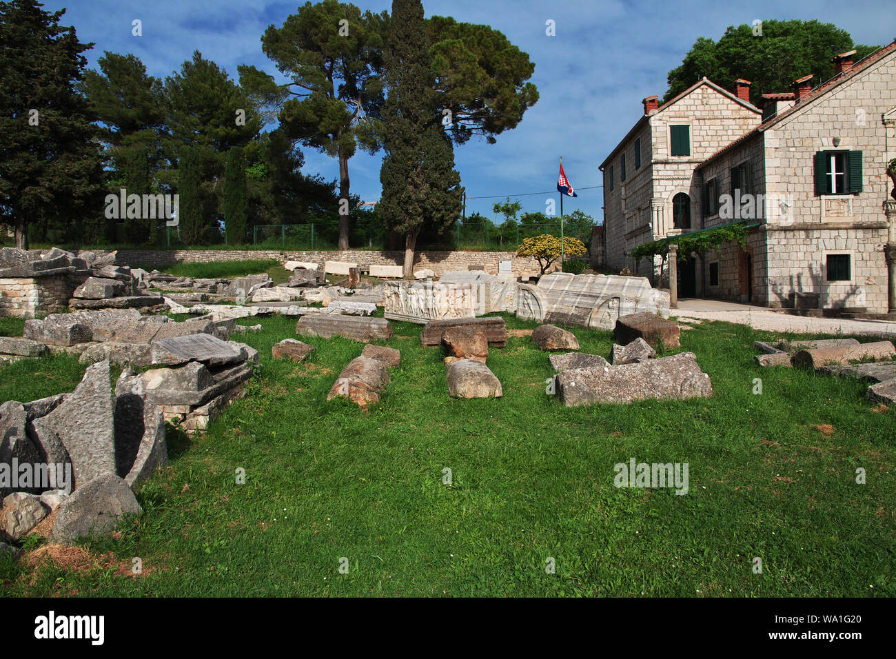 Ancient Roman ruins in Croatia, Balkan Stock Photo - Alamy