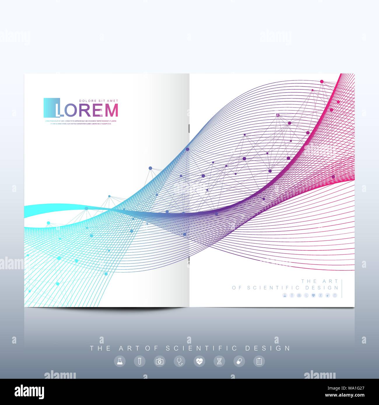 Modern Health care cover template design for a report and medical ...