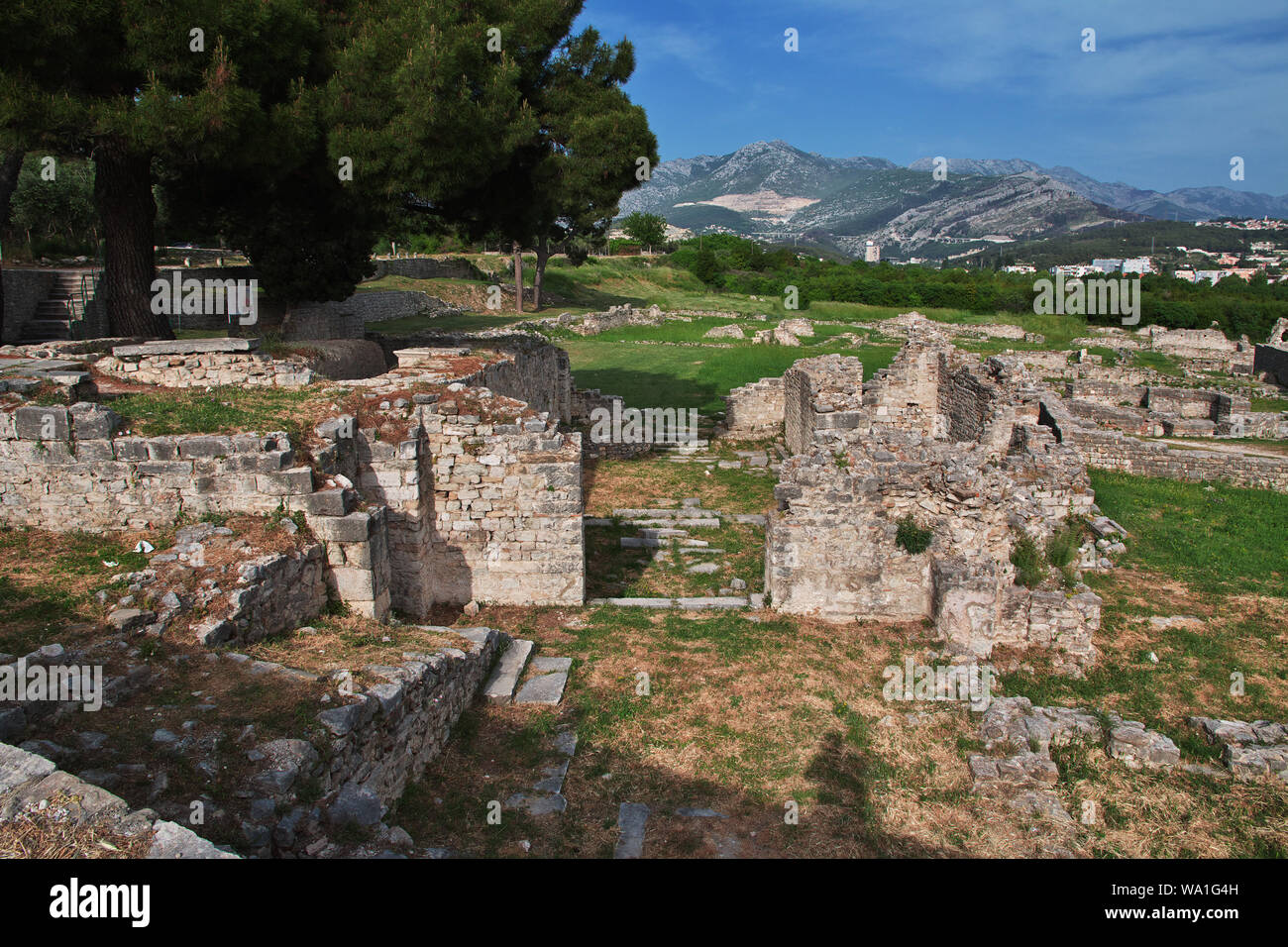Ancient Roman ruins in Croatia, Balkan Stock Photo - Alamy