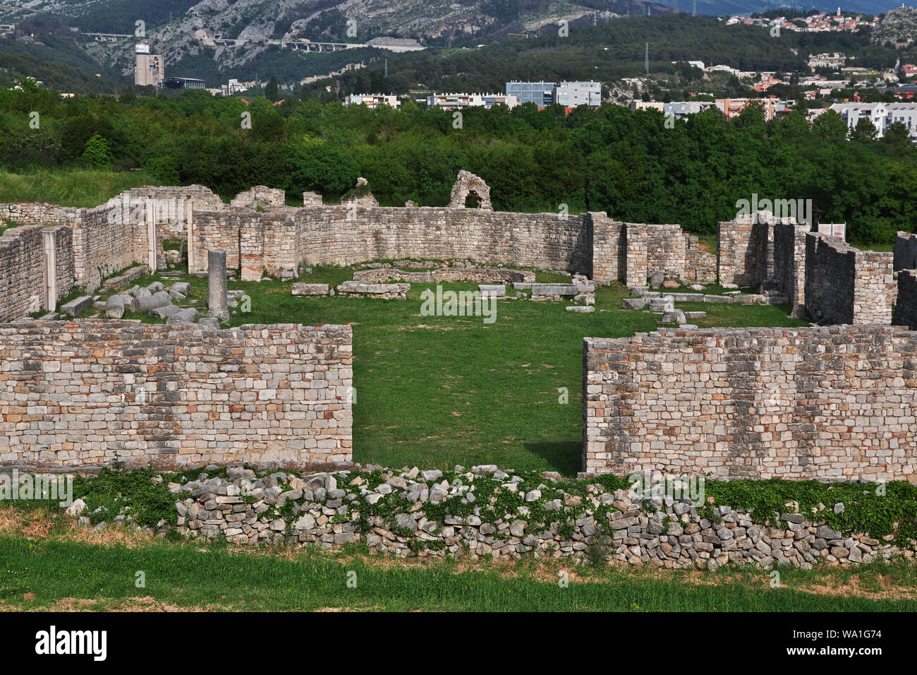 Ancient Roman ruins in Croatia, Balkan Stock Photo - Alamy