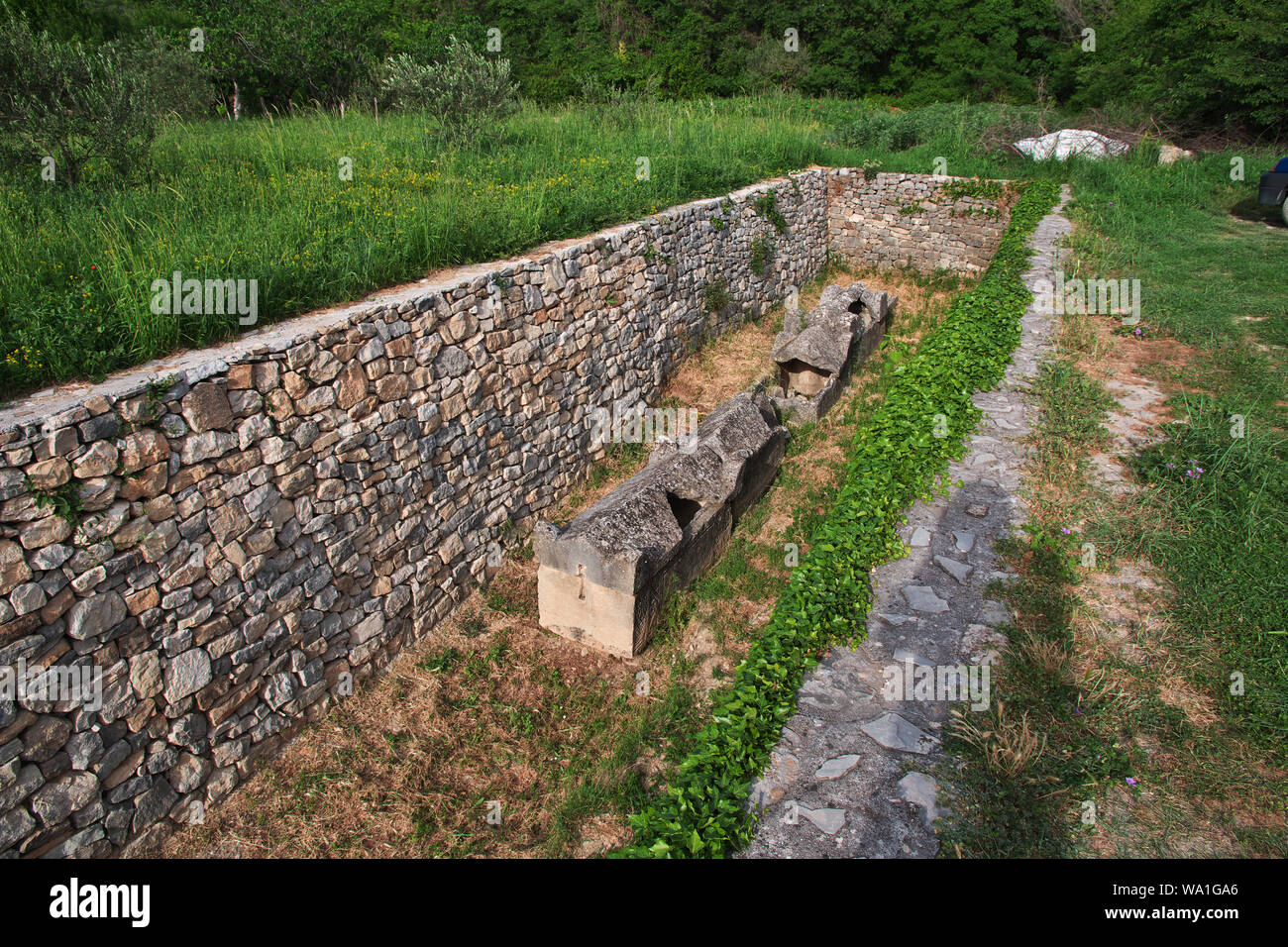 Ancient Roman ruins in Croatia, Balkan Stock Photo - Alamy