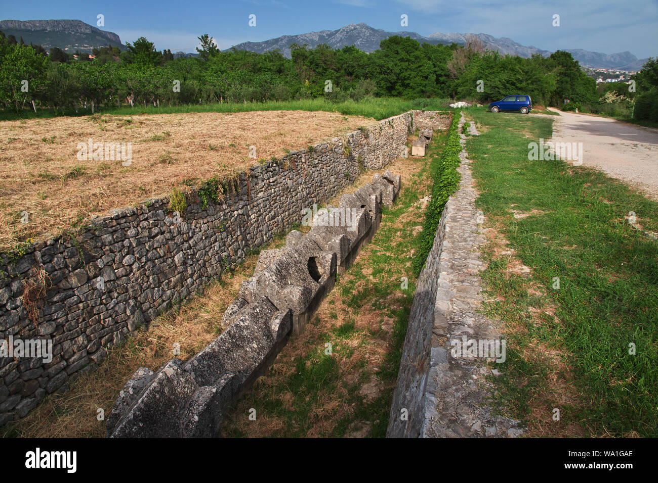 Ancient Roman ruins in Croatia, Balkan Stock Photo - Alamy