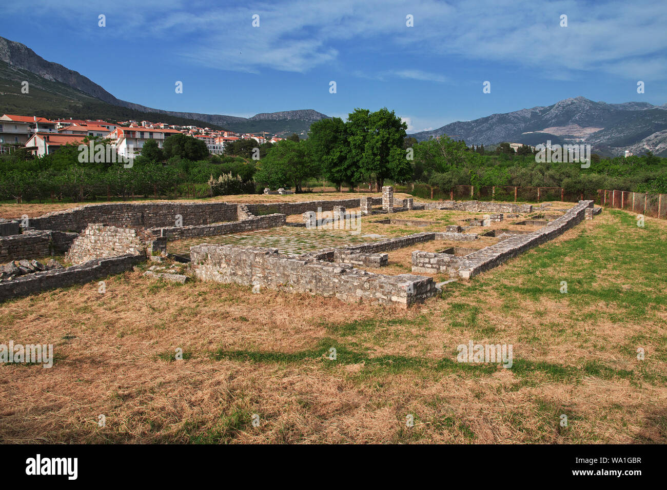 Ancient Roman ruins in Croatia, Balkan Stock Photo - Alamy