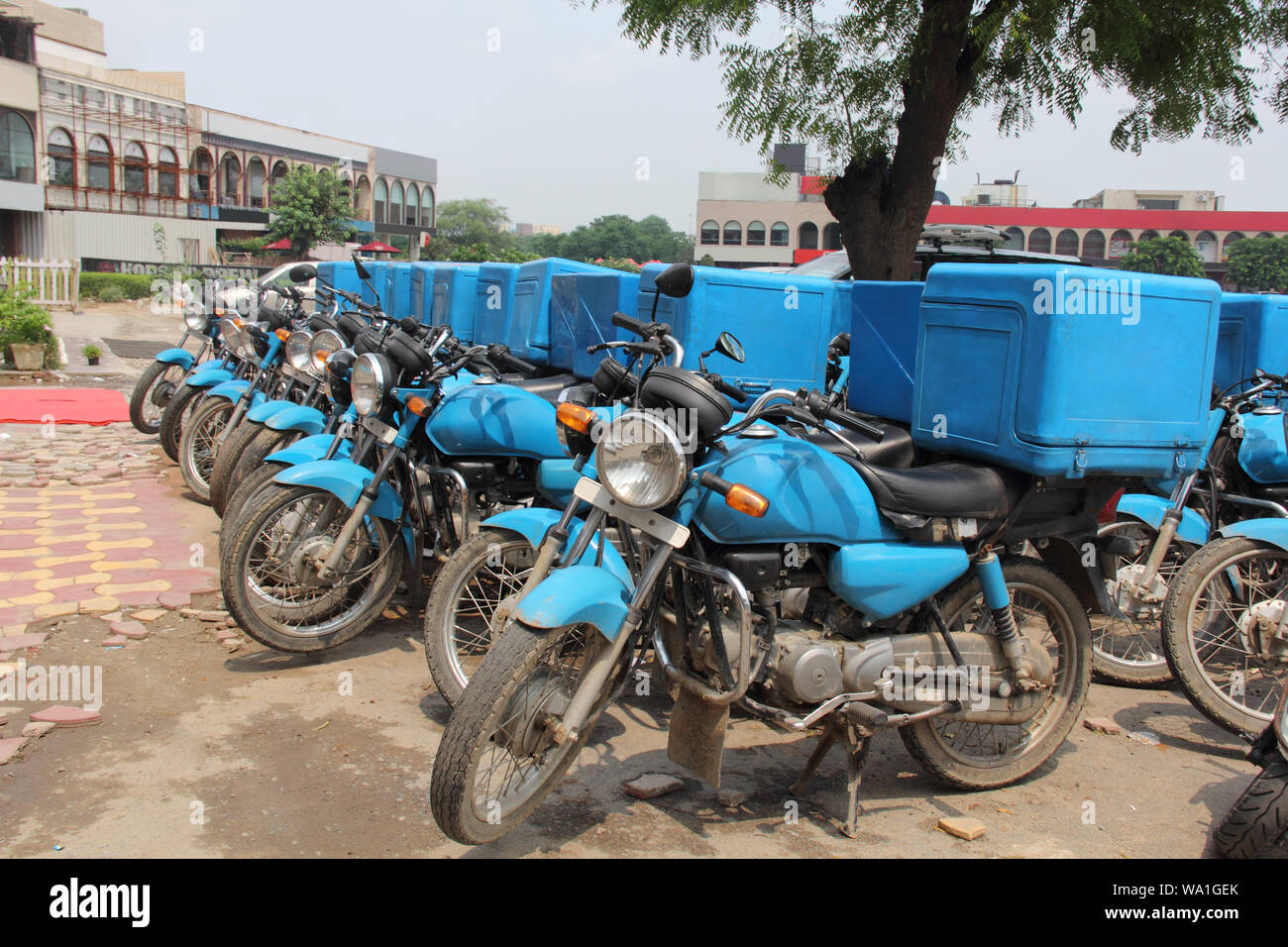 Delivery bikes hi-res stock photography and images - Alamy