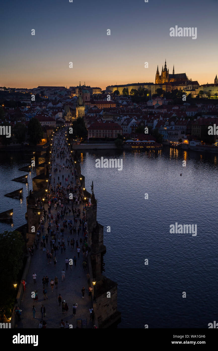 Prague Castle Skyline Vertical High Resolution Stock Photography and ...
