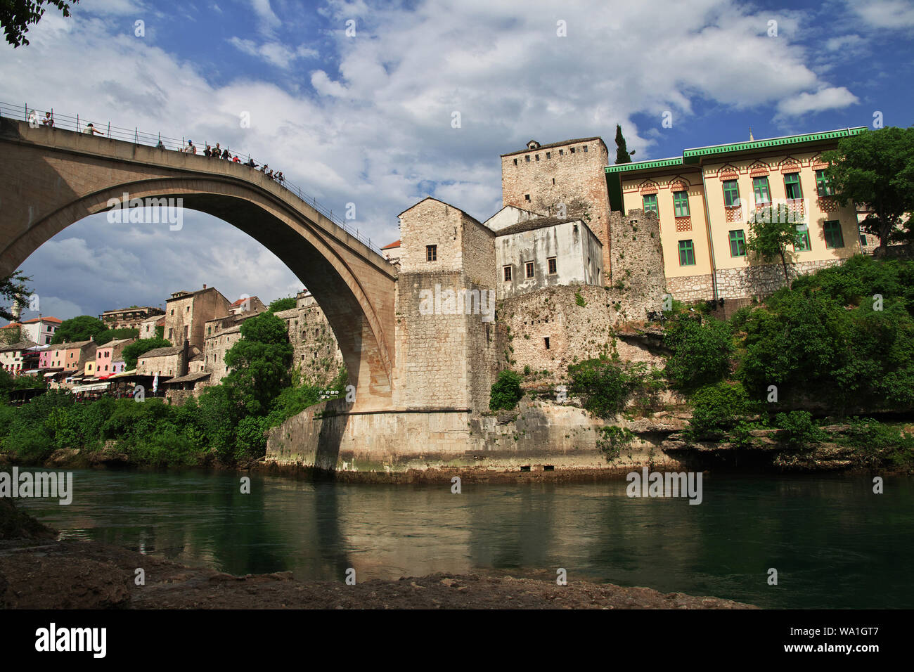 Stari Most - the old bridge in Mostar, Bosnia and Herzegovina Stock ...