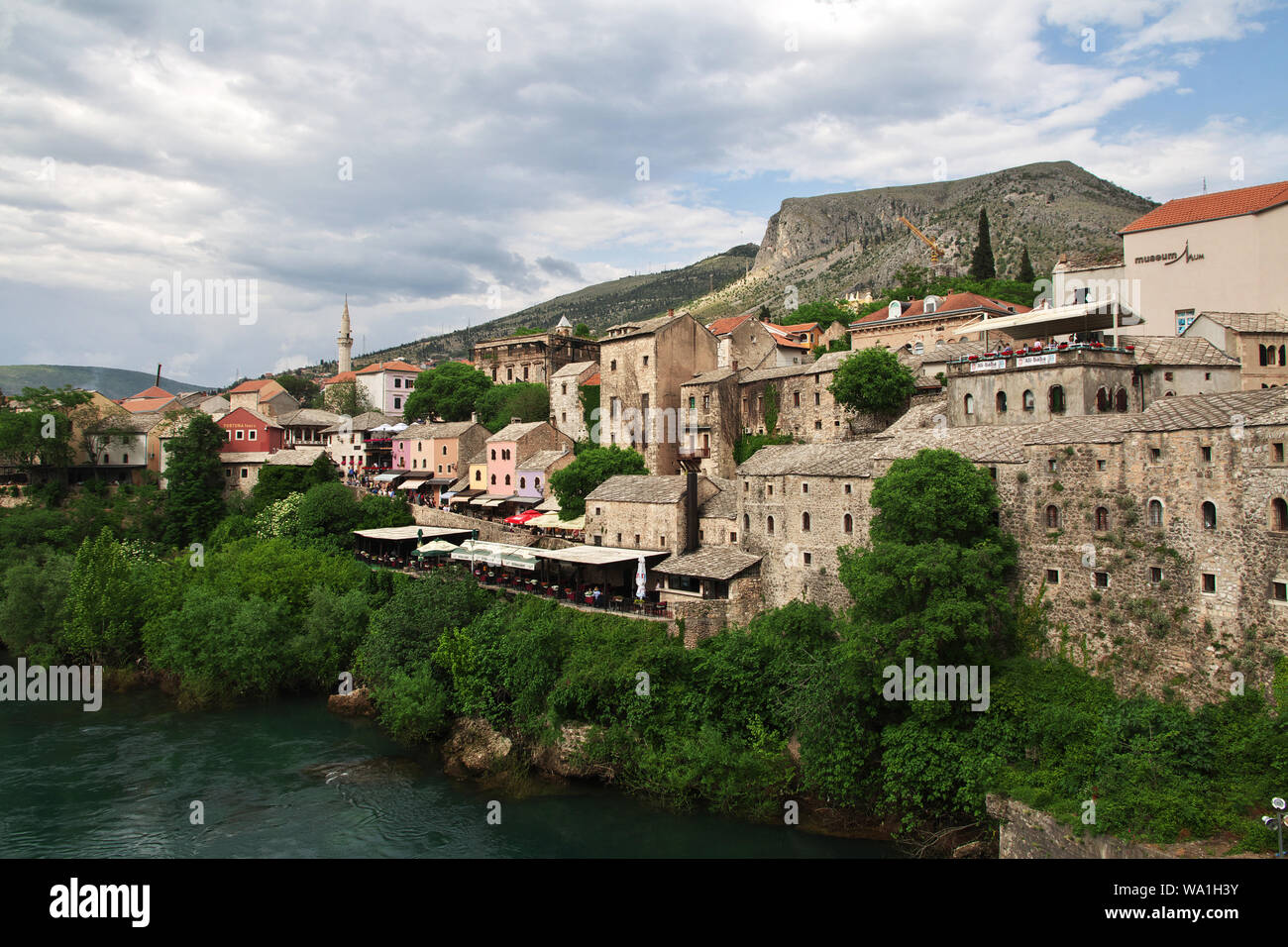 Mostar / Bosina and Herzegovina - 03 May 2018: The old town Mostar ...