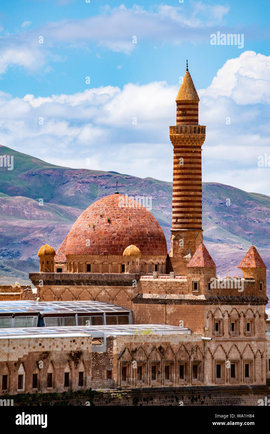 Dogubayazıt, Turkey, Middle East: the Ishak Pasha Palace, semi-ruined ...