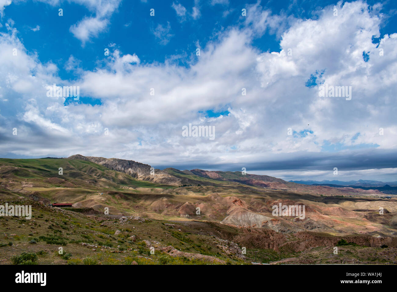 Turkey: landscape on the road from Igdir to Dogubayazıt, in the Eastern ...