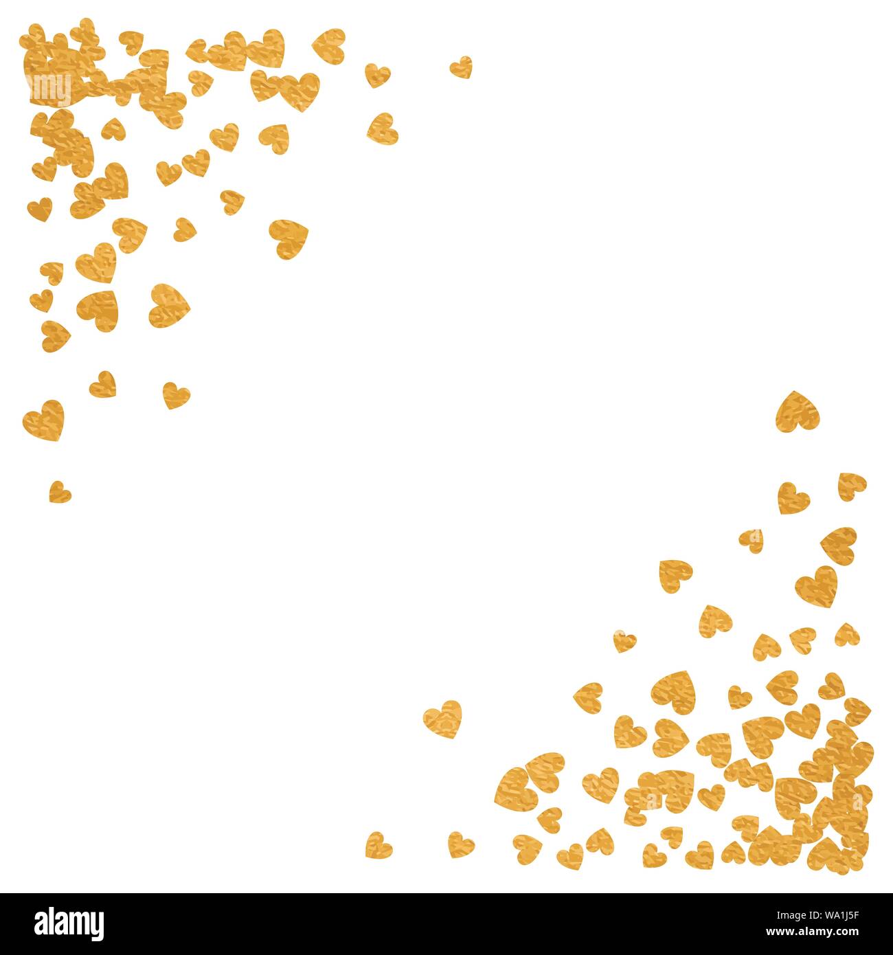Frame or border of random scatter hearts Stock Vector Image & Art - Alamy