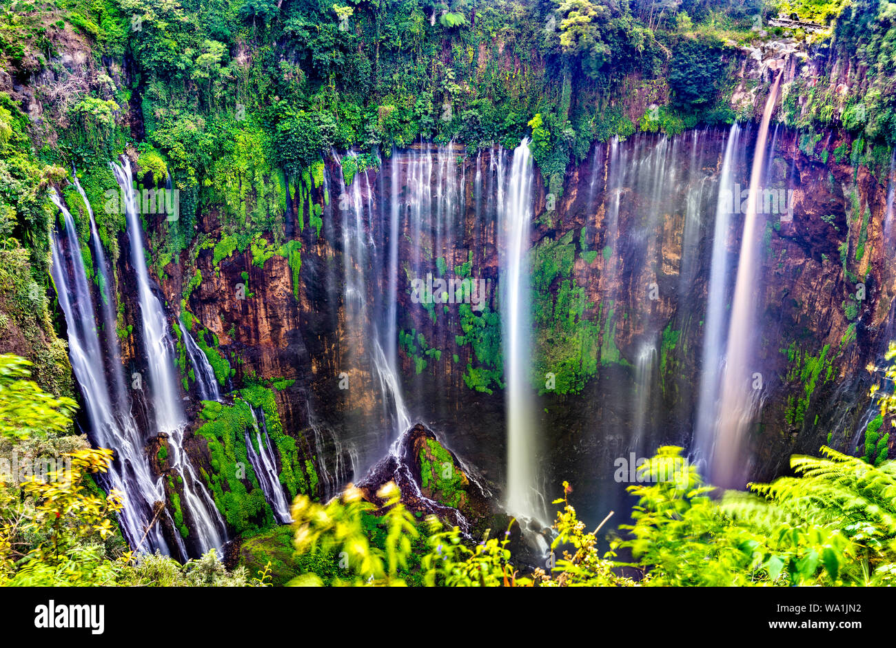 Tumpak Sewu Waterfalls in East Java, Indonesia Stock Photo - Alamy