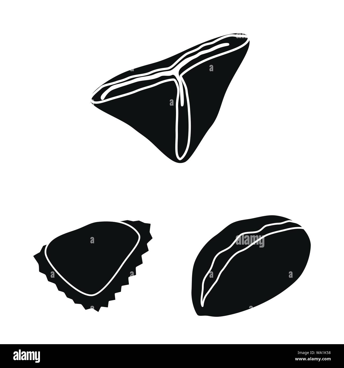 Isolated object of cuisine and appetizer logo. Collection of cuisine ...