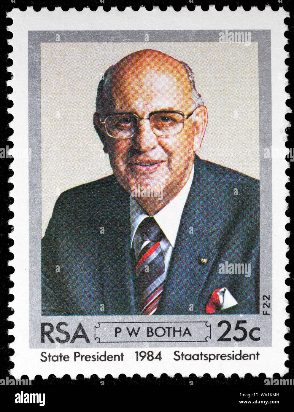 Pieter Willem Botha, P.W. Botha (1916-2006), South African president ...